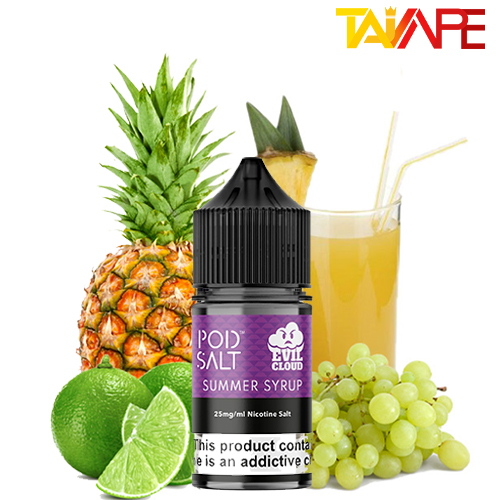 سالت پاد سالت انگور لیمو آناناس POD SALT FUSION SUMMER SYRUP 30ML – تاج ...